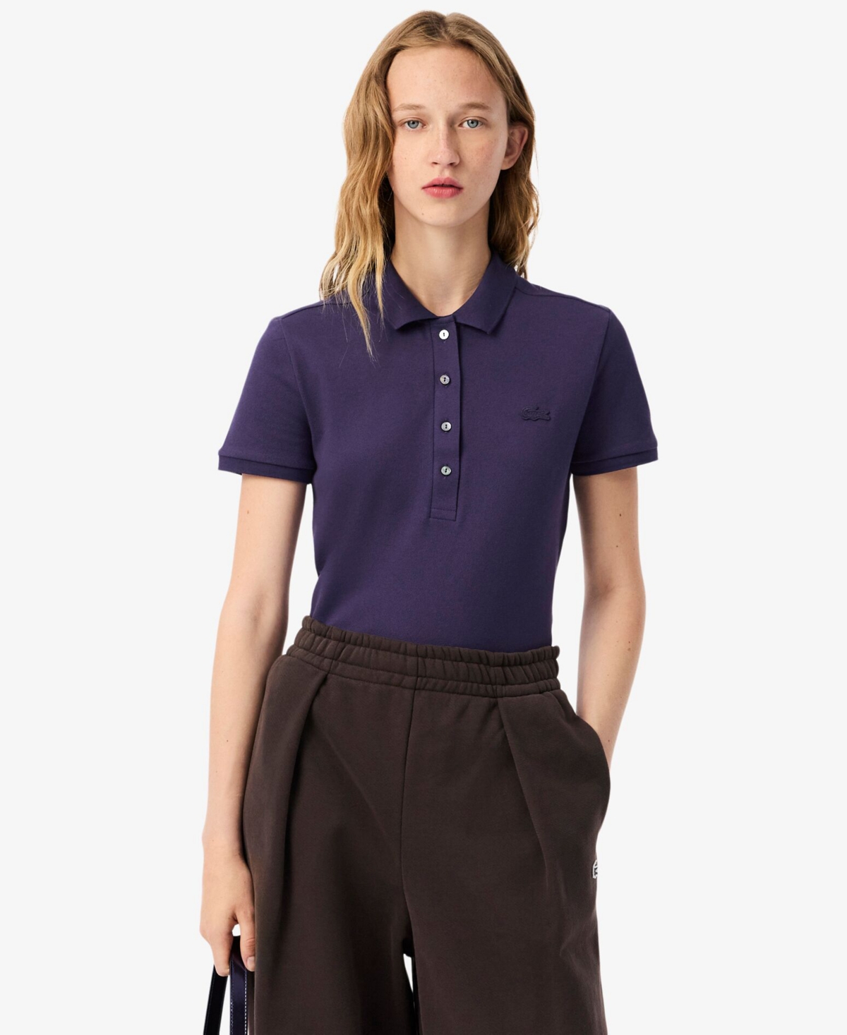 Click here for Lacoste Usa Womens Short Sleeves Slim-Fit Polo Top... prices