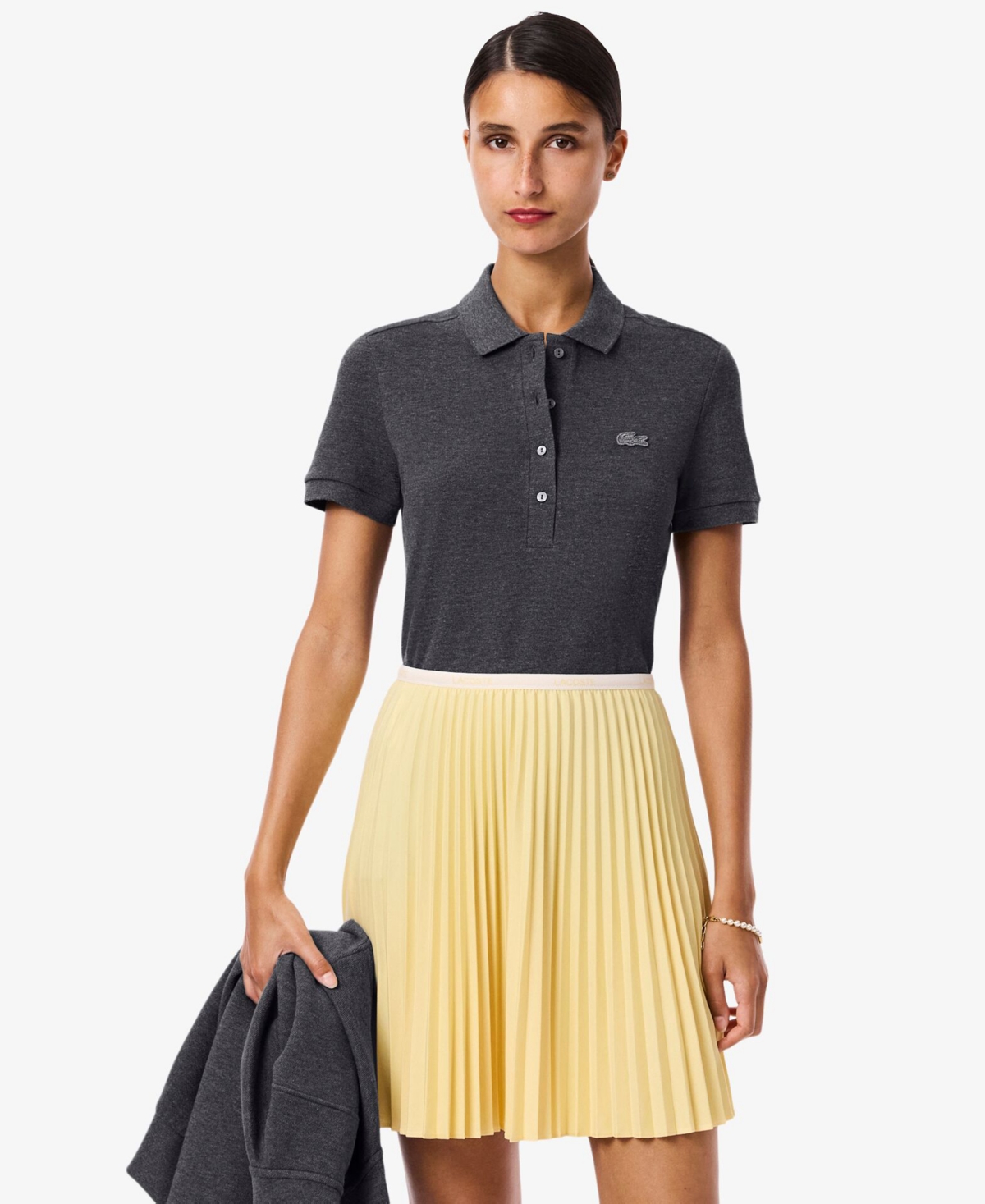 Click here for Lacoste Usa Womens Short Sleeves Slim-Fit Polo Top... prices