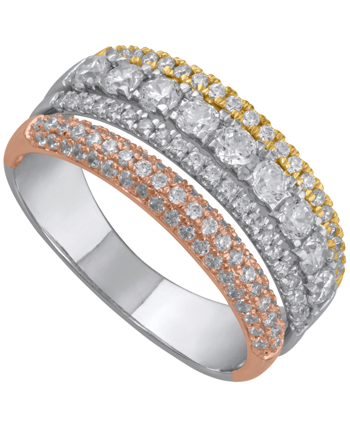 Click here for Macys Diamond Band Ring (1 ct. t.w.) in 14K White... prices
