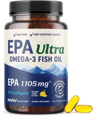 MAV Nutrition High EPA Fish Oil Softgels, 60ct - Macy's