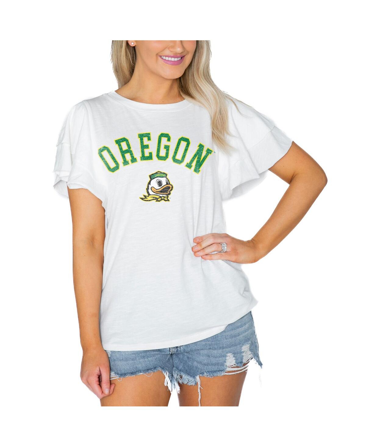 Click here for Gameday Couture Womens White Oregon Ducks Arch Log... prices