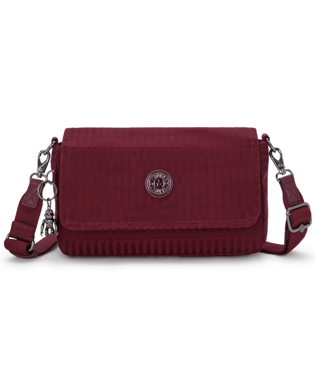 Click here for Kipling Womens Aras Medium Shoulder Bag - Maroon T... prices