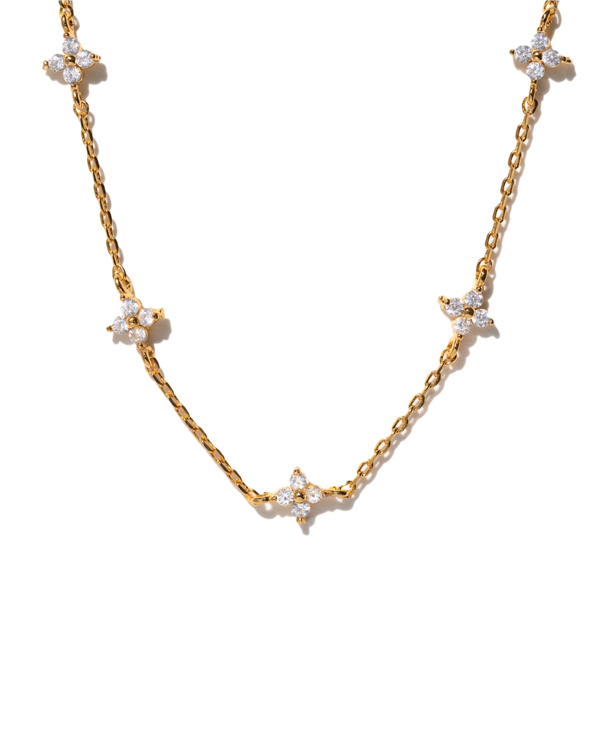 Click here for Girls Crew Crystal Shimmer Gold Plated Blossom Ank... prices