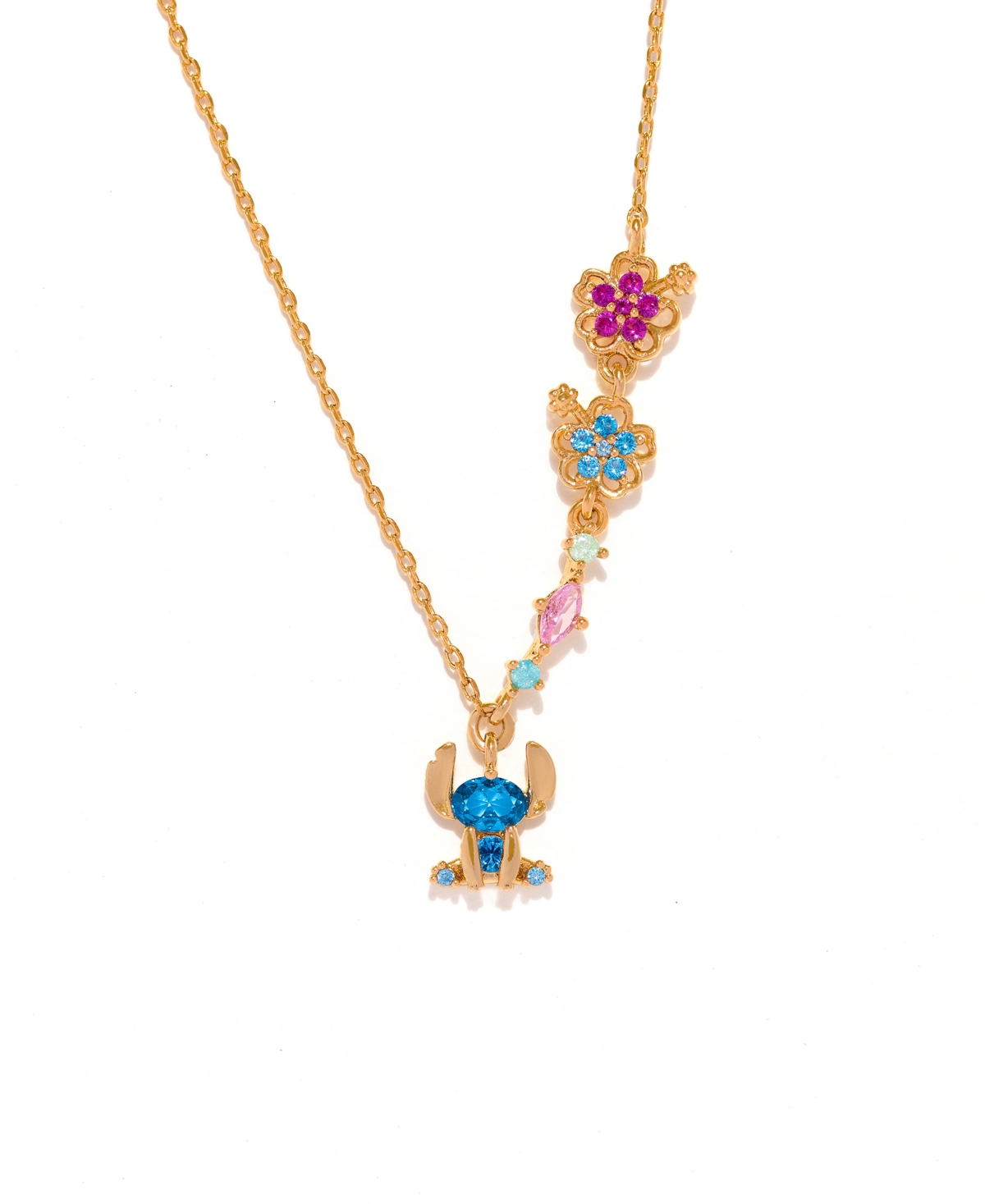 Click here for Girls Crew Crystal Disney Stitch Hibiscus Necklace... prices