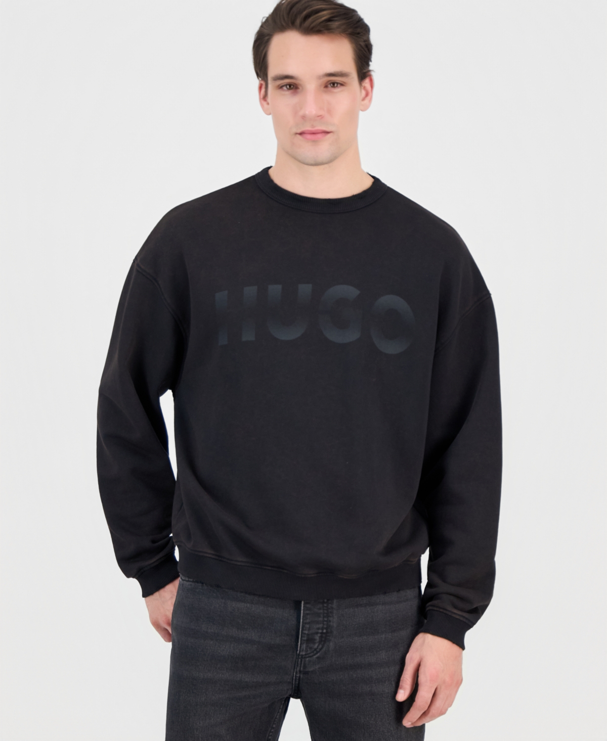 Click here for Hugo Boss Mens Nenzyew Cotton Logo Crewneck Sweats... prices