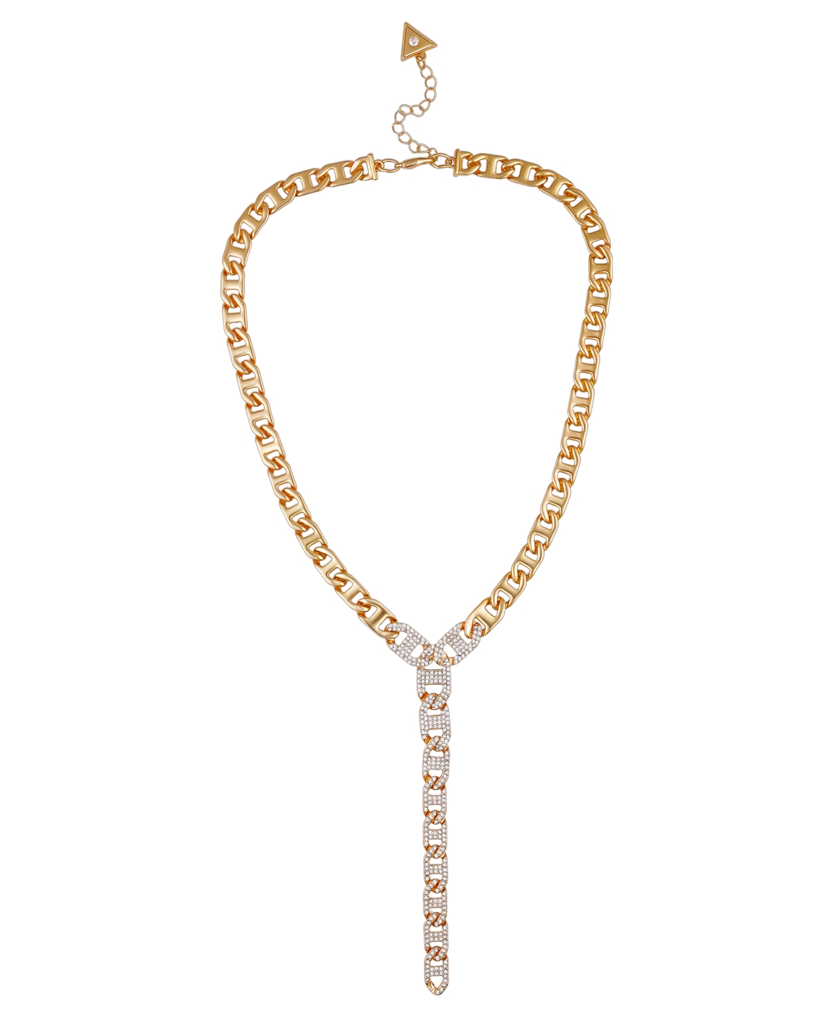 Click here for Guess Glass Stone Pave Y-Drop Necklace (also in Si... prices