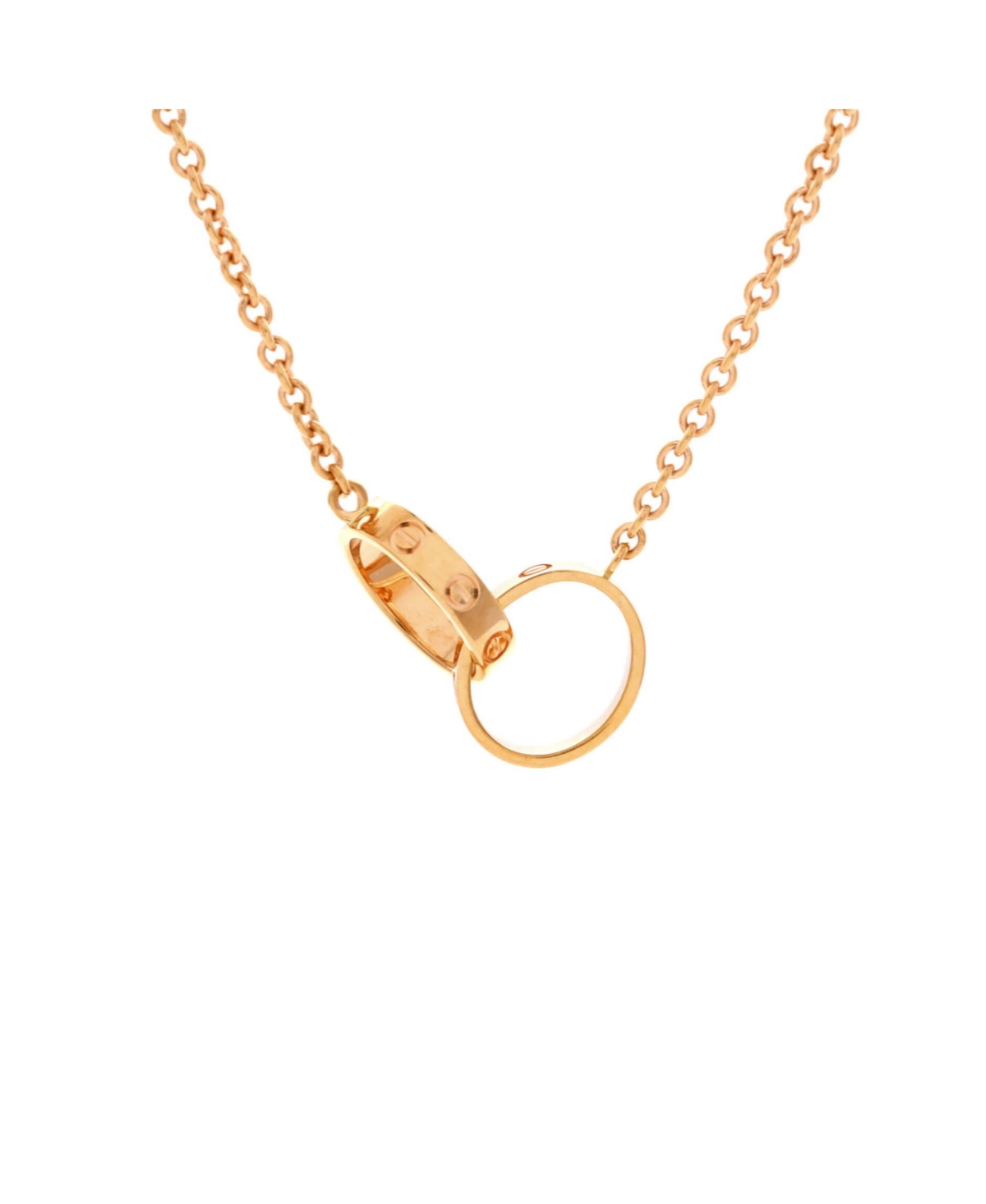 Click here for Pre-Owned Cartier Love Interlocking Necklace - 18k... prices