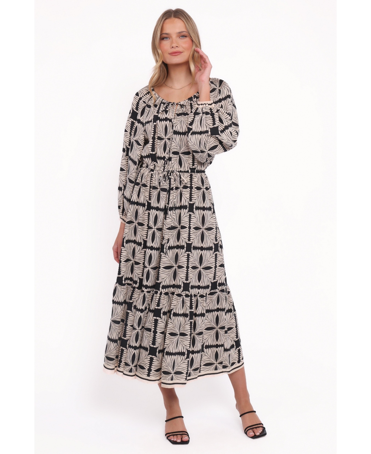 Click here for Petal and Pup Womens Faris Off Shoulder Midi Dress... prices