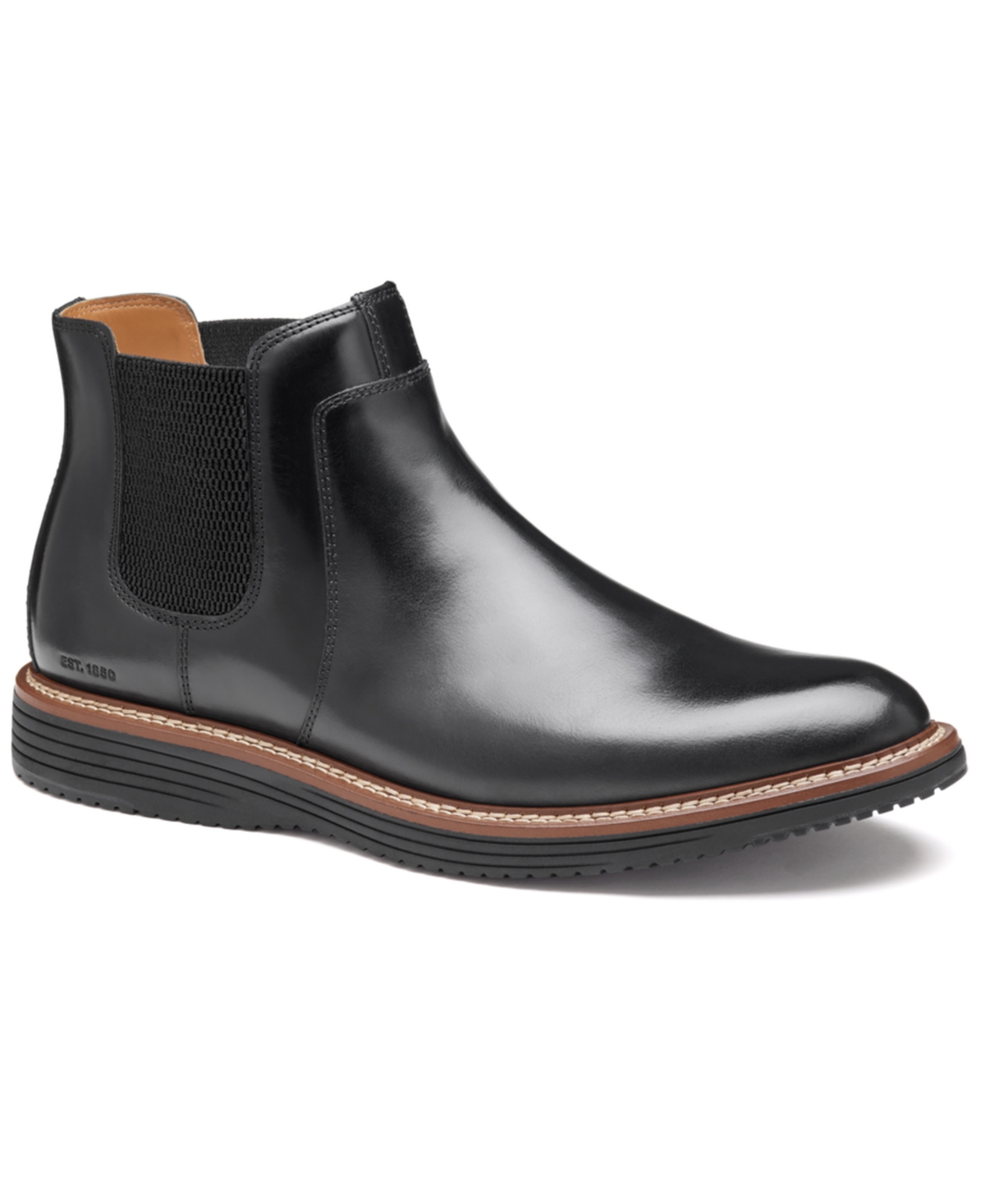 Click here for Johnston & Murphy Mens Upton Chelsea Round Toe Boo... prices