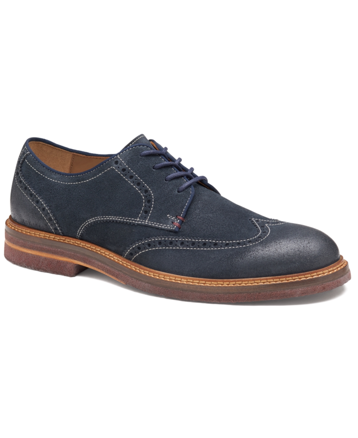 Click here for Johnston & Murphy Mens Calder Wingtip Round Toe Ca... prices
