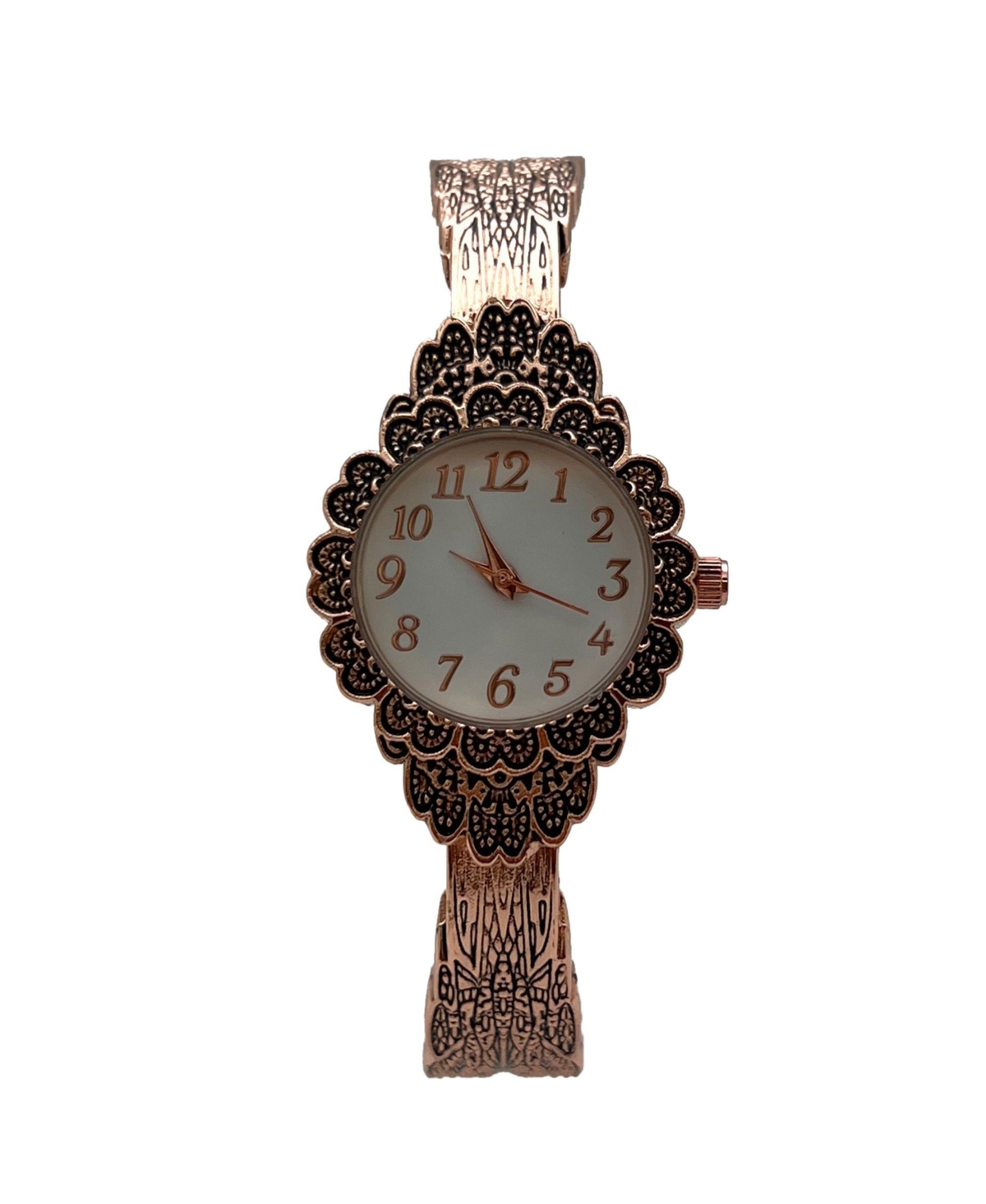 Click here for Olivia Pratt Rose Gold Elegant Flower Detailed Fac... prices