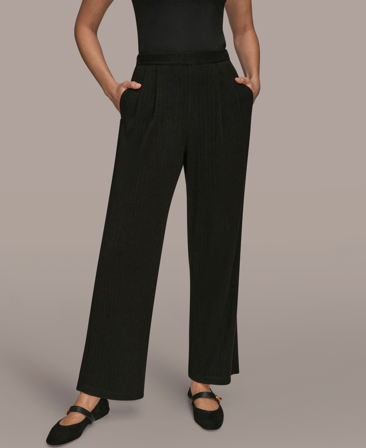 Click here for Donna Karan Weekend Womens Pull-On Pleated Pants -... prices