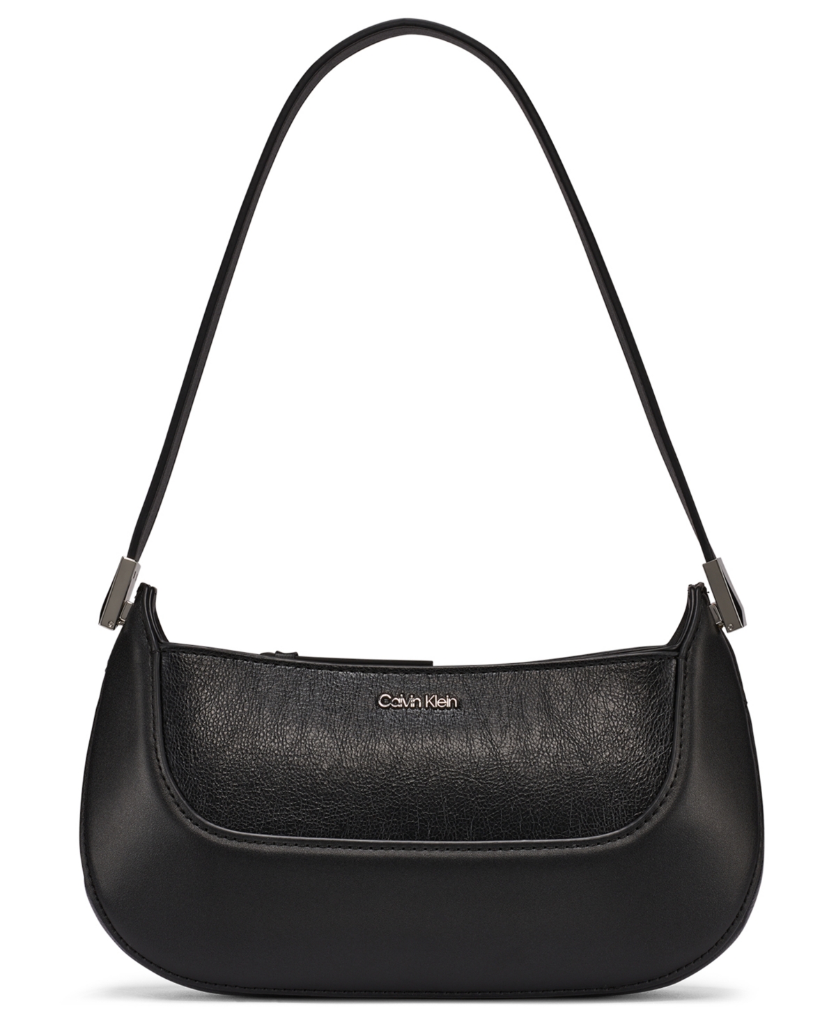 Click here for Calvin Klein Nori Small Shoulder Bag - Black/silve... prices