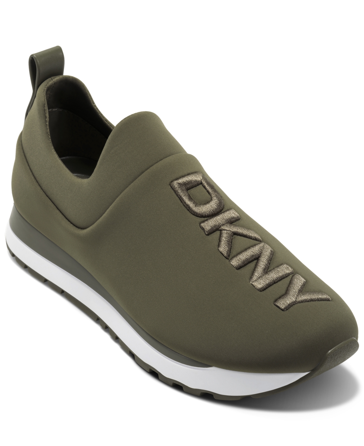Click here for Dkny Womens Jadyn Slip-On Sneakers - Green prices