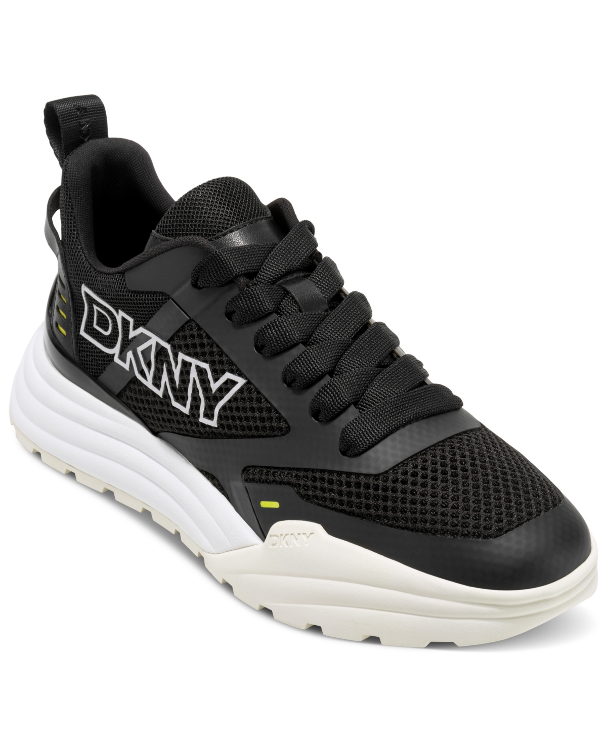 Click here for Dkny Womens Zaine Lace Up Sneaker - Black prices