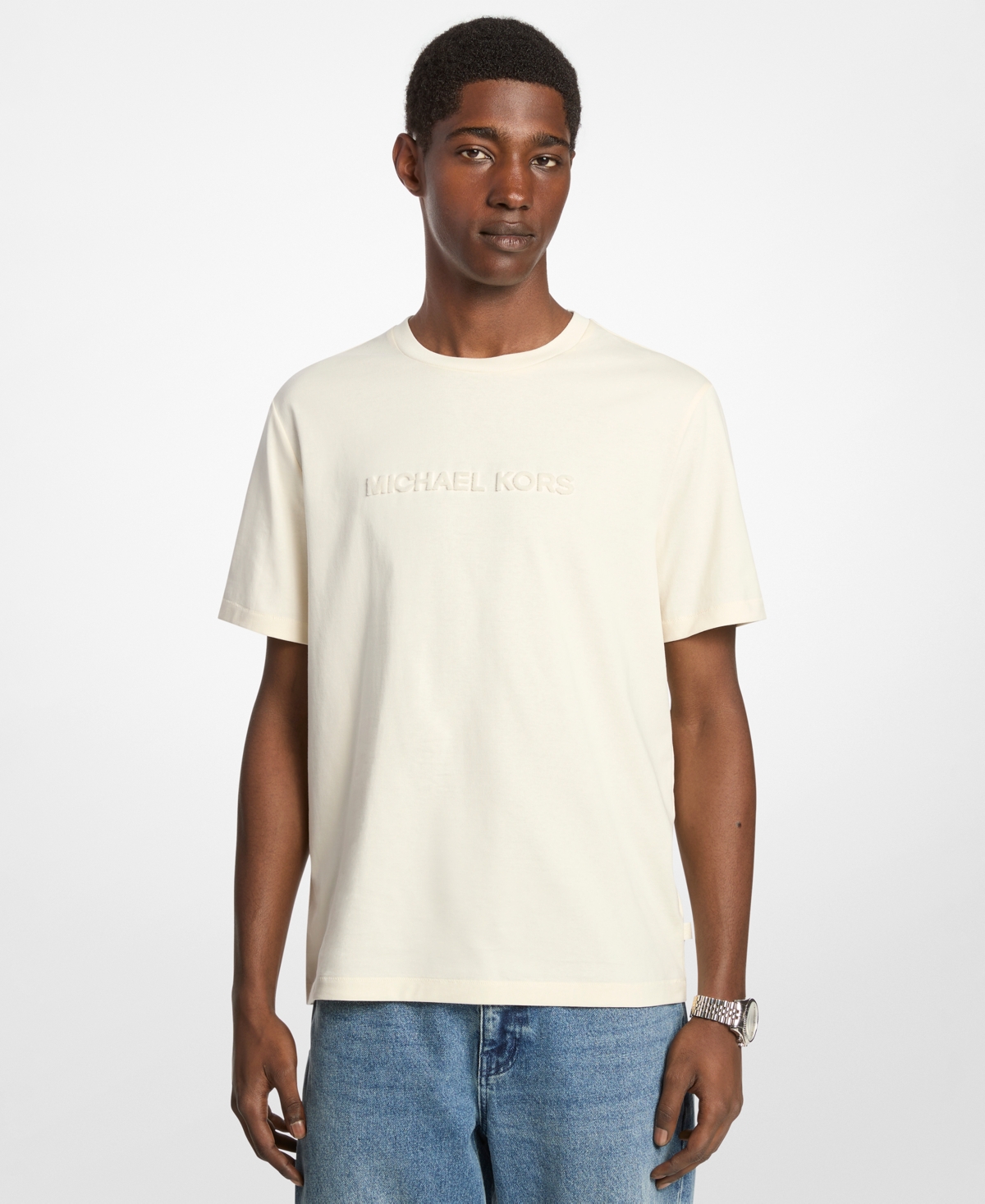 Click here for Michael Kors Mens Short Sleeve Crewneck T-Shirt -... prices