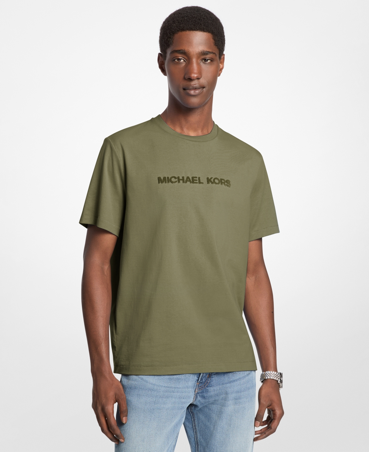 Click here for Michael Kors Mens Short Sleeve Crewneck T-Shirt -... prices