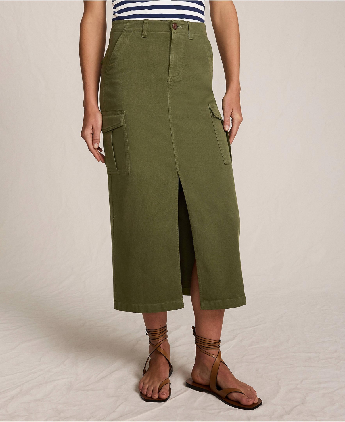 Click here for Lands End Womens Cool Fade Cargo Maxi Skirt - Dark... prices