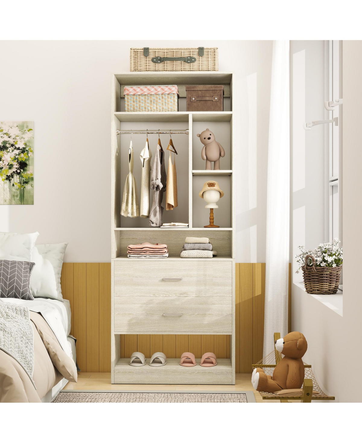 Click here for Aheaplus 23.6 Freestanding Closet System with 2 Dr... prices