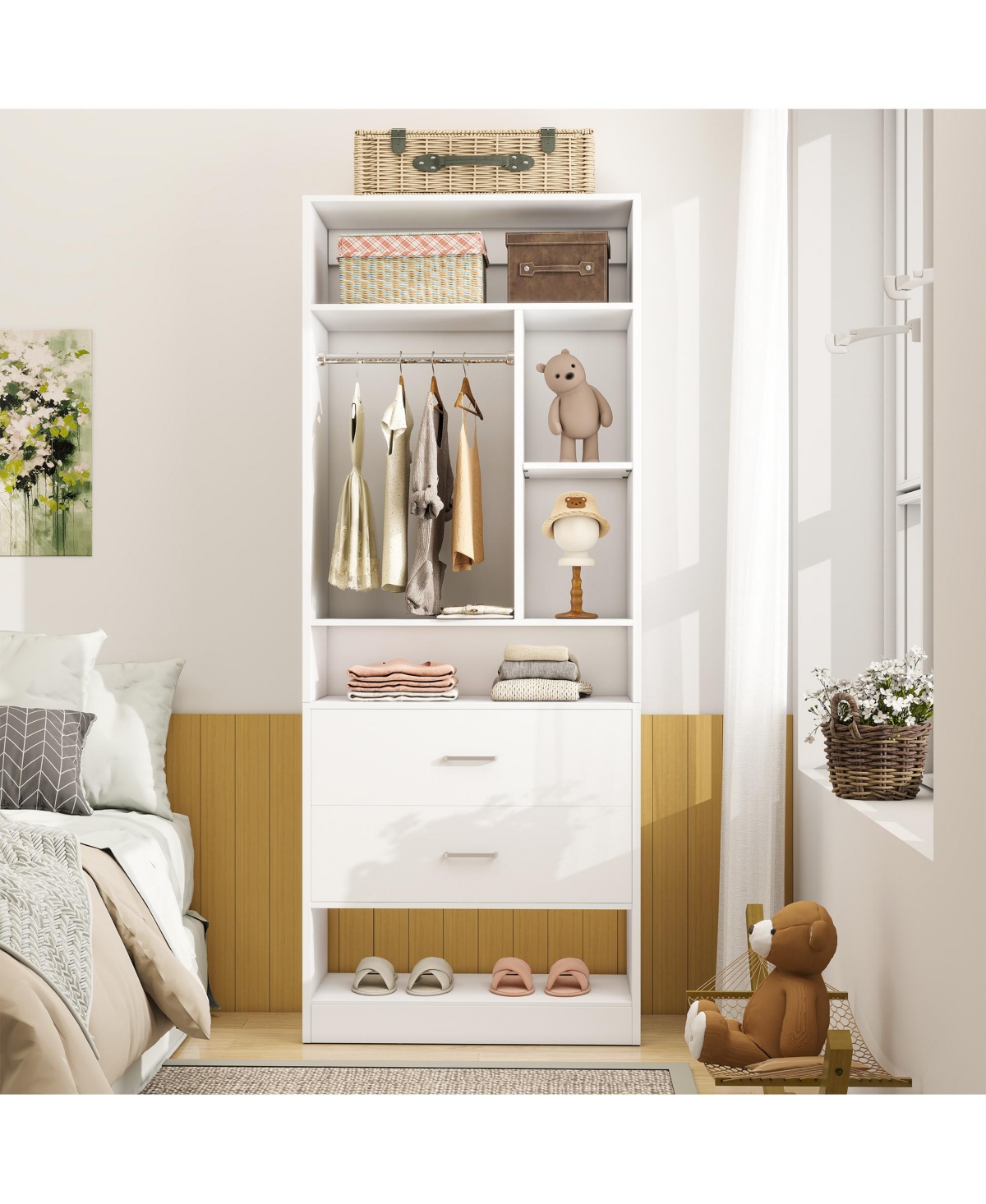 Click here for Aheaplus 23.6 Freestanding Closet System with 2 Dr... prices