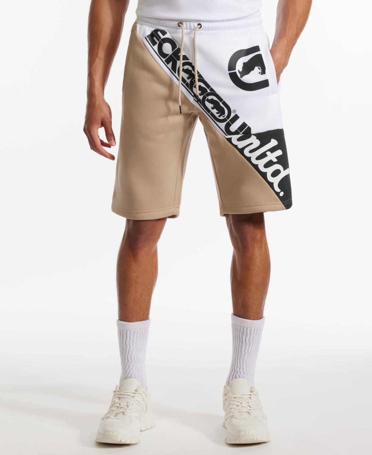 Click here for Ecko Unltd Mens Scattered Fleece Regular Fit Short... prices