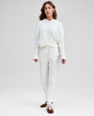 And Now This Women's Cable-Knit Jogger Pants, Macy's Exclusive - Macy's