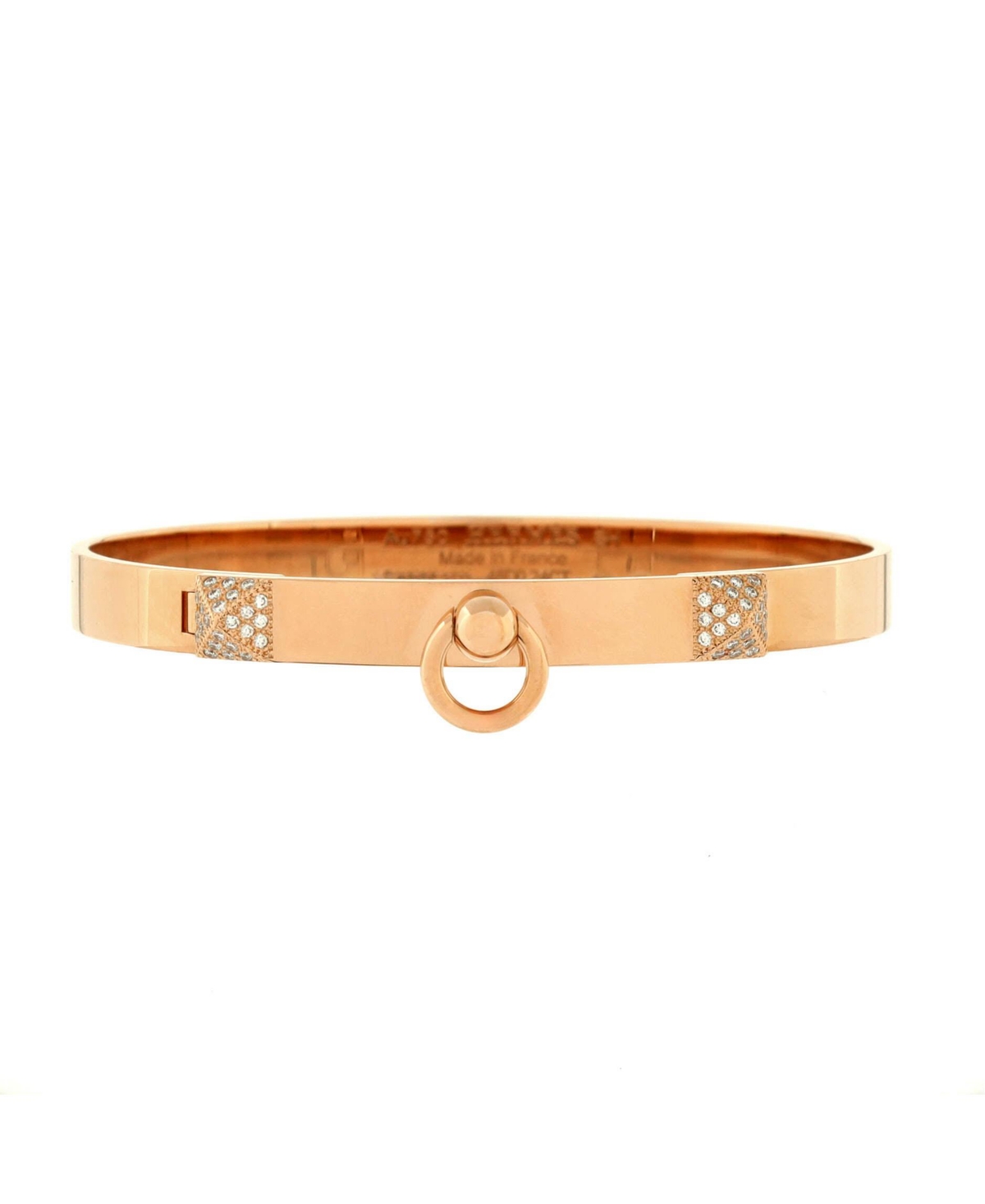 Click here for Pre-Owned Hermes Collier de Chien Bracelet - 18k r... prices
