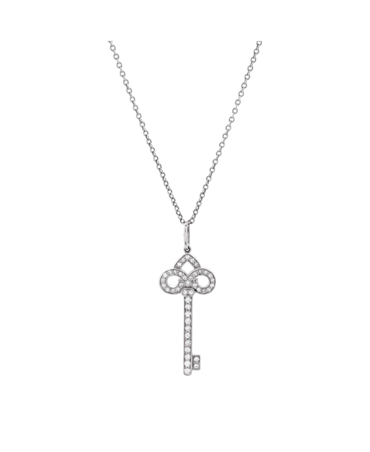Click here for Pre-Owned Tiffany & Co. Fleur de Lis Key Pendant N... prices