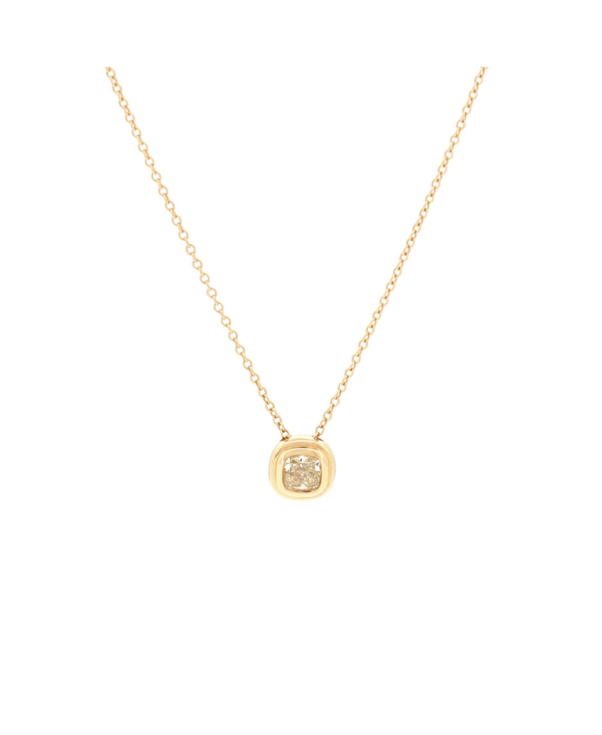 Click here for Pre-Owned Tiffany & Co Bezet Pendant Necklace - 18... prices