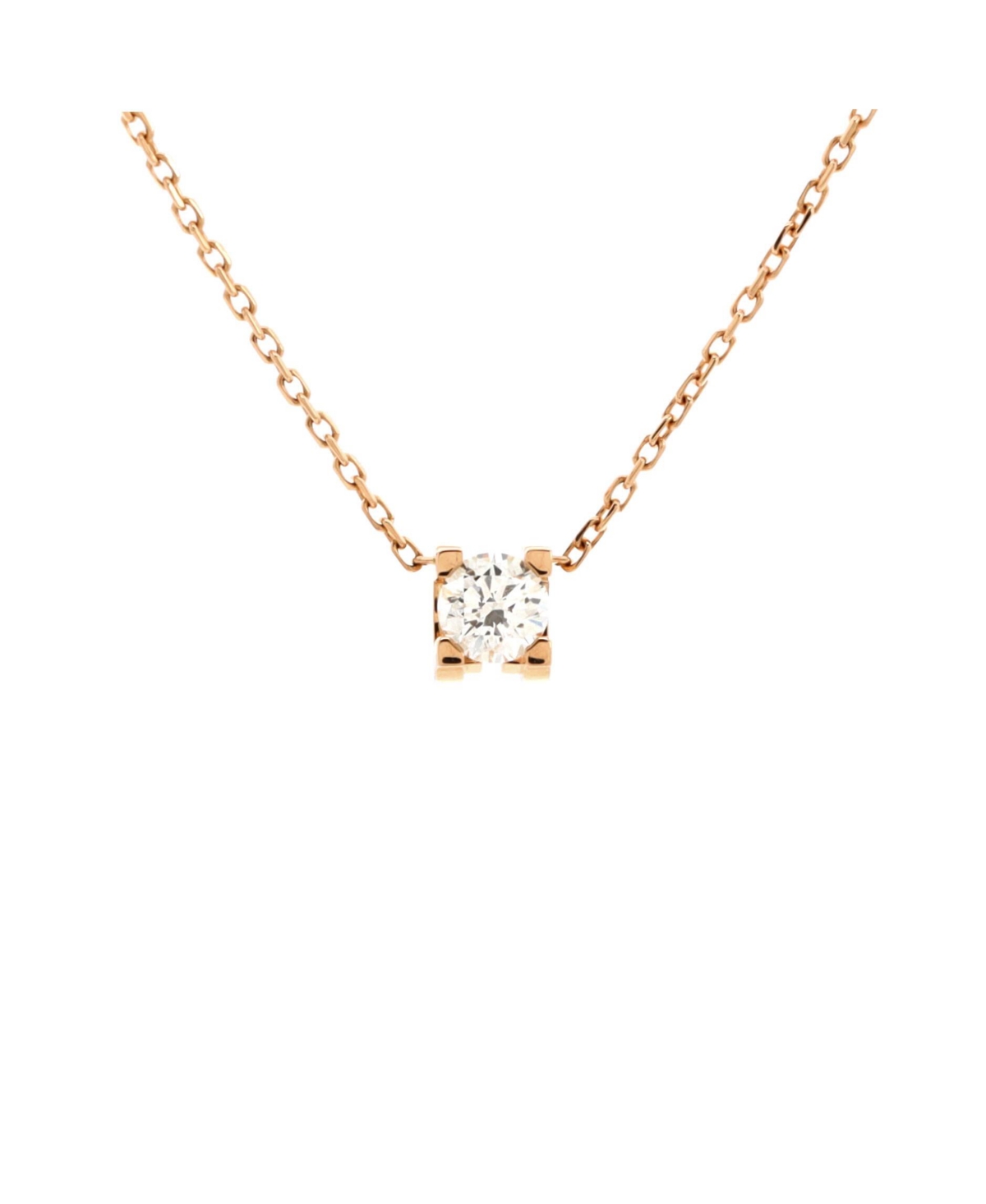 Click here for Pre-Owned Cartier C de Cartier Necklace - 18k rose... prices