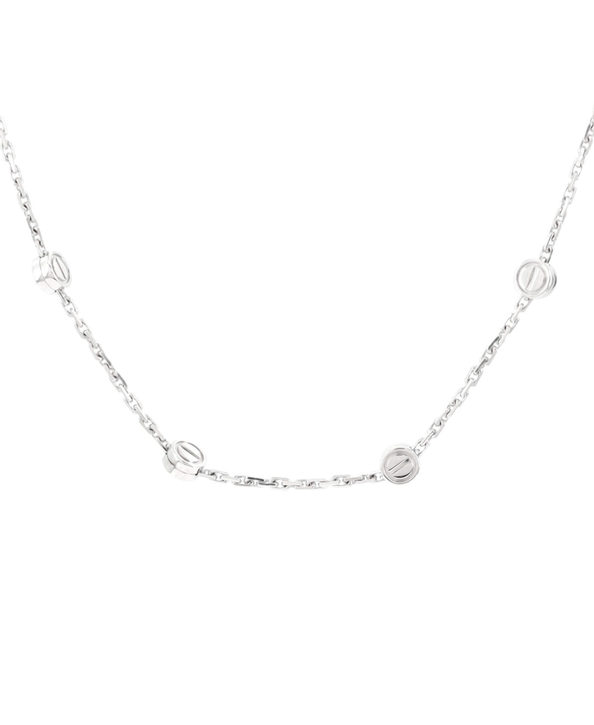 Click here for Pre-Owned Cartier Love Station Necklace - 18k whit... prices