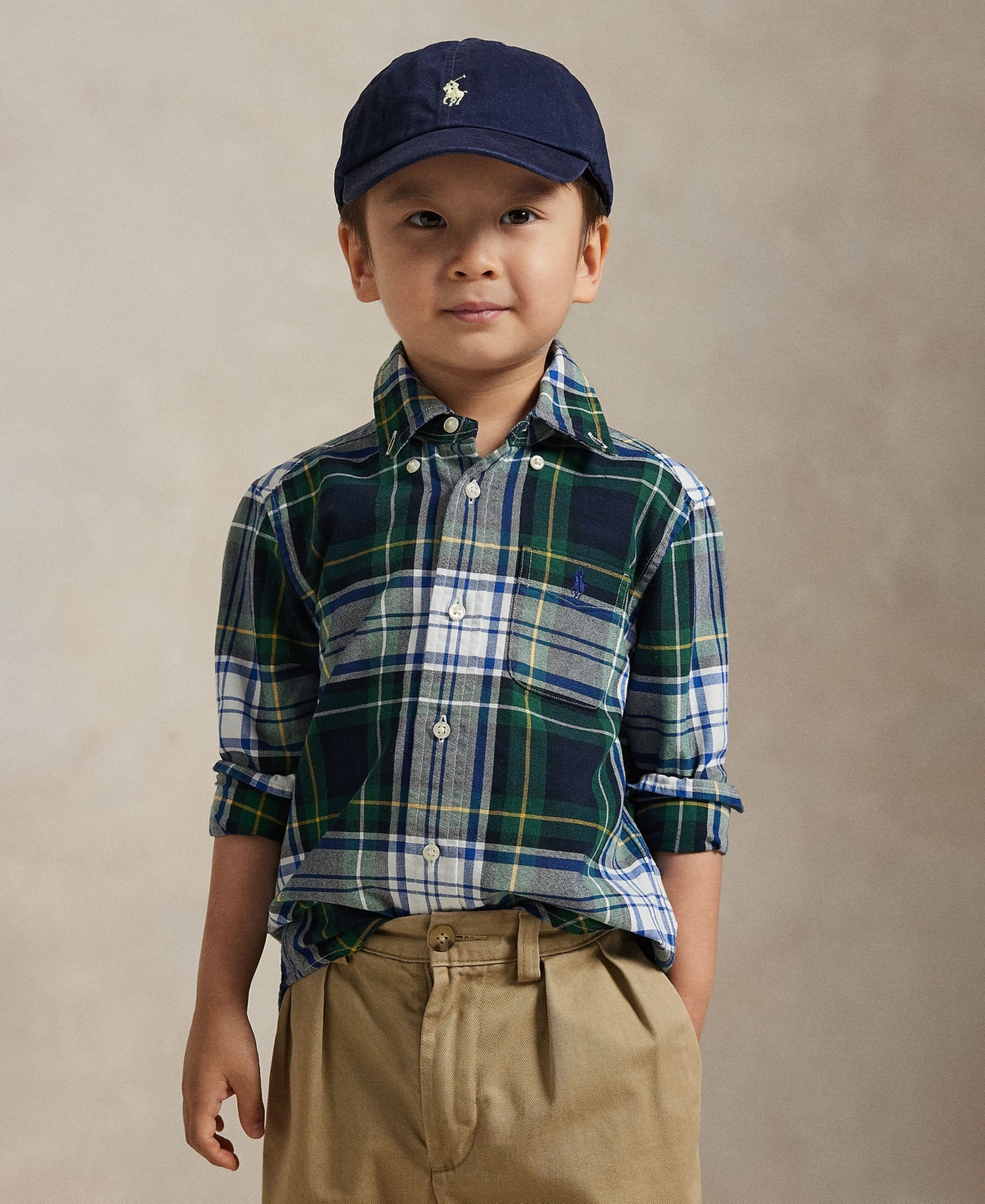 Click here for Polo Ralph Lauren Boys 2-7 Plaid Cotton Oxford Shi... prices
