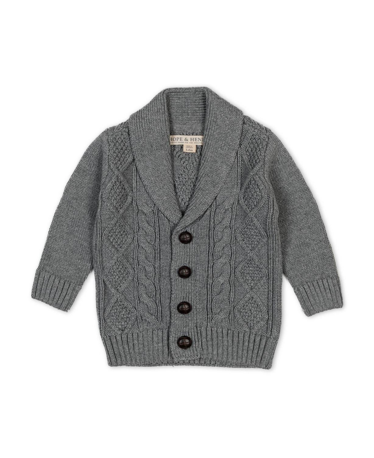Click here for Hope & Henry Baby Boys Organic Shawl Collar Cable... prices