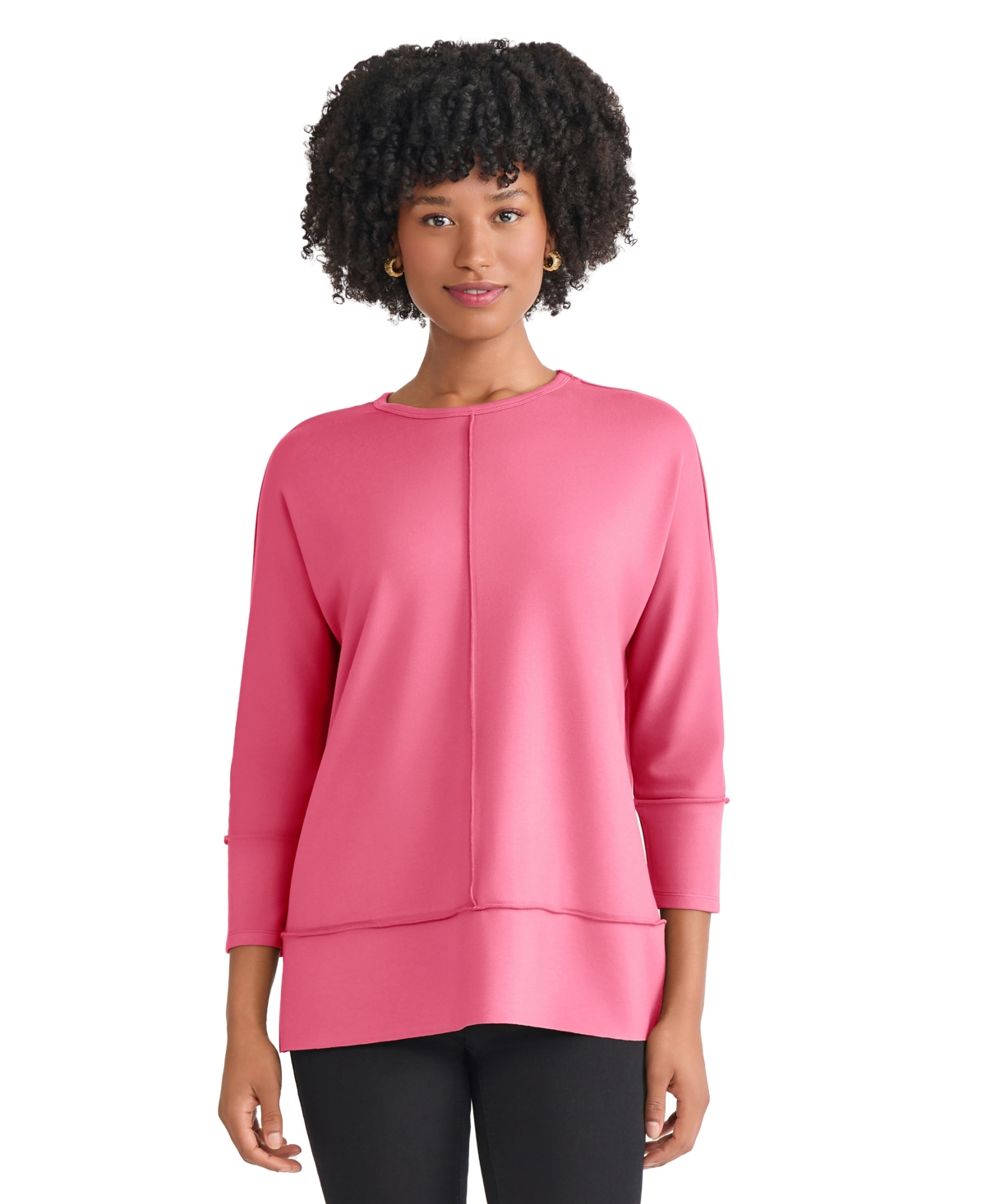 Click here for Jones New York Womens 3/4-Sleeve Crewneck Top - Sh... prices