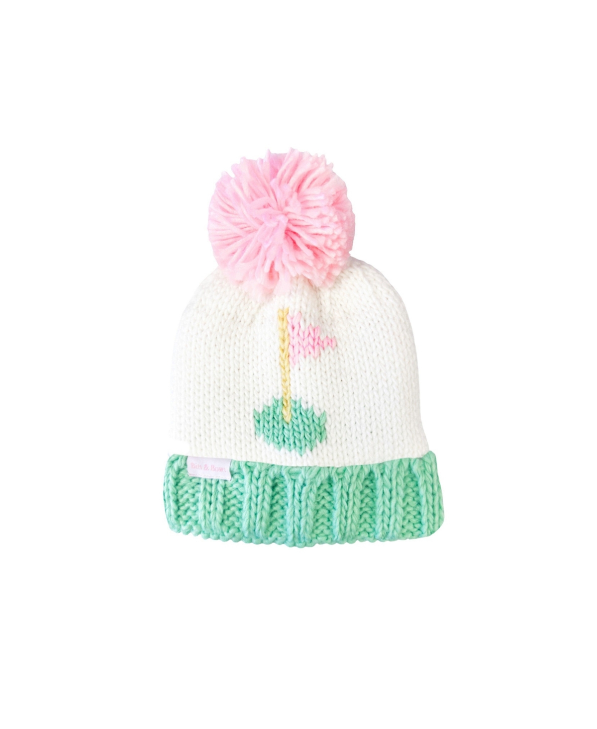 Click here for Bits & Bows Girls Pink Golf Flag Bobble Hat prices