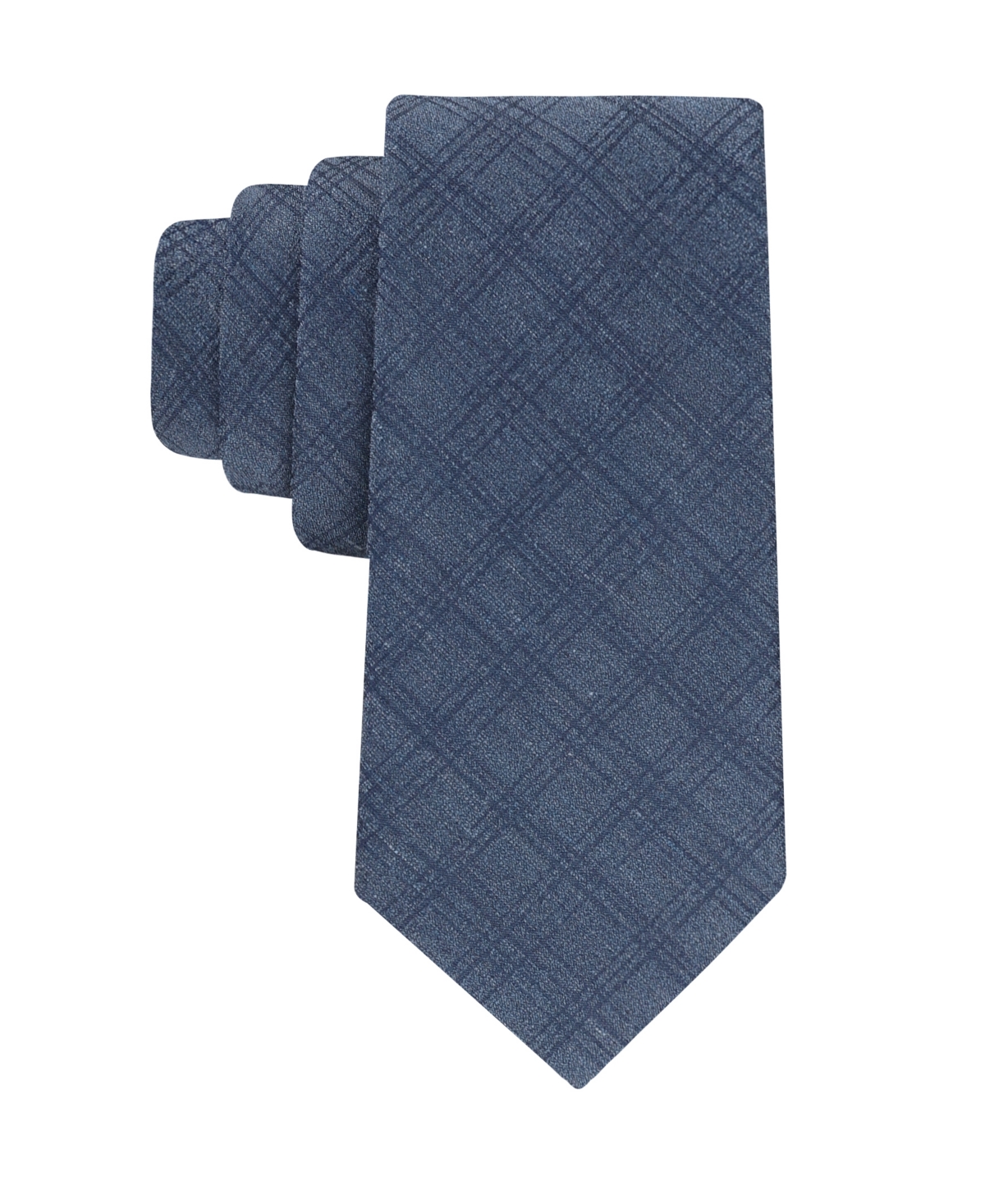 Click here for Calvin Klein Mens Madeline Grid Tie - Navy prices
