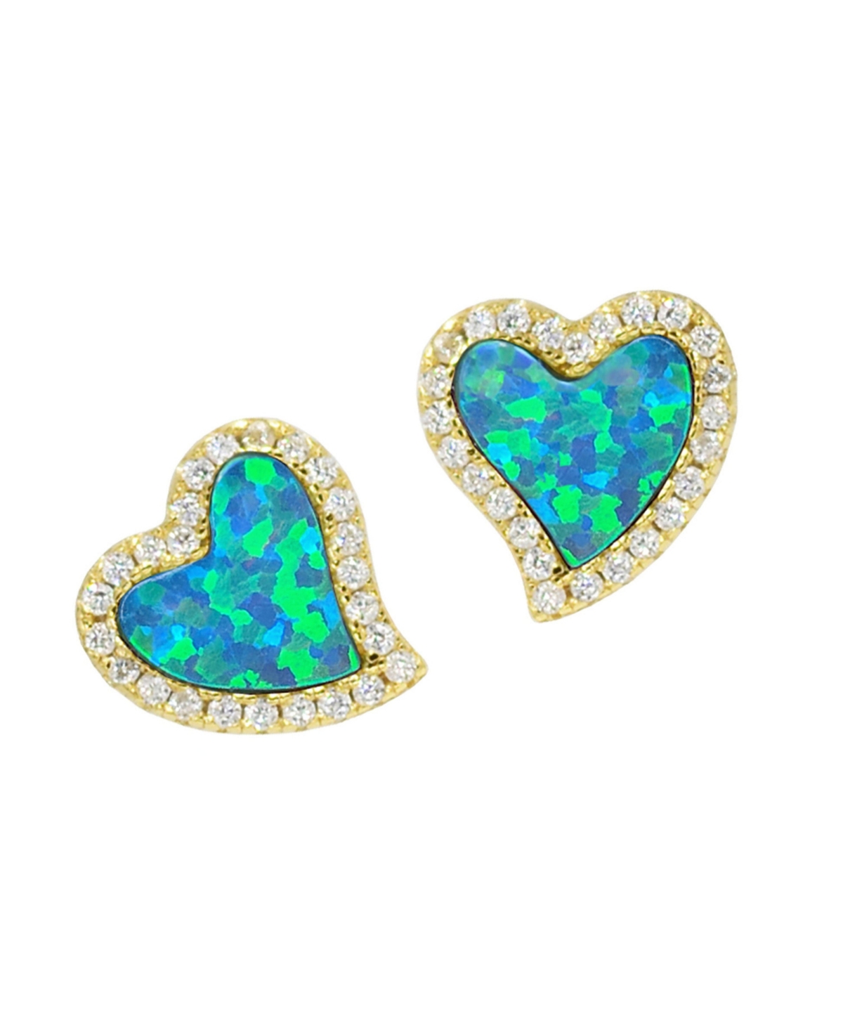Click here for Kamaria Amore Heart Stud Earrings With Lab-Grown O... prices