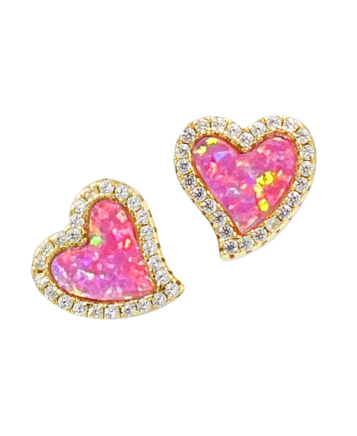 Click here for Kamaria Amore Heart Stud Earrings With Lab-Grown O... prices
