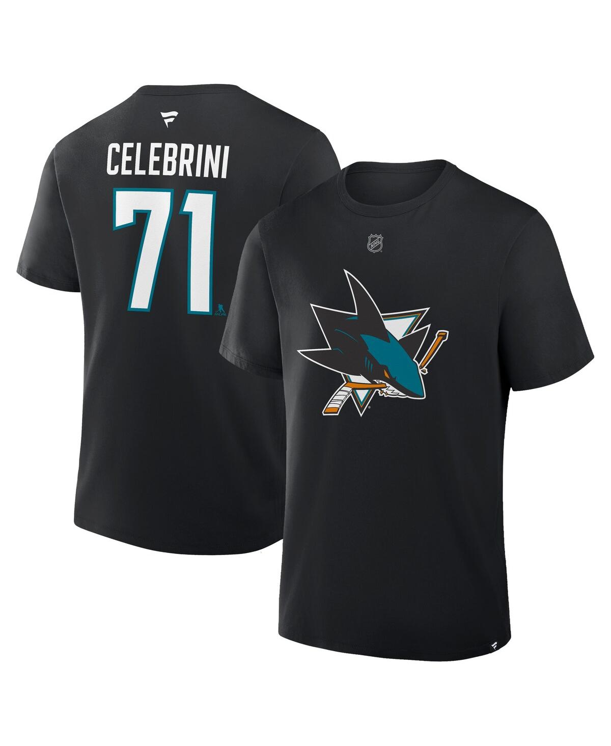 Click here for Fanatics Mens Macklin Celebrini Black San Jose Sha... prices