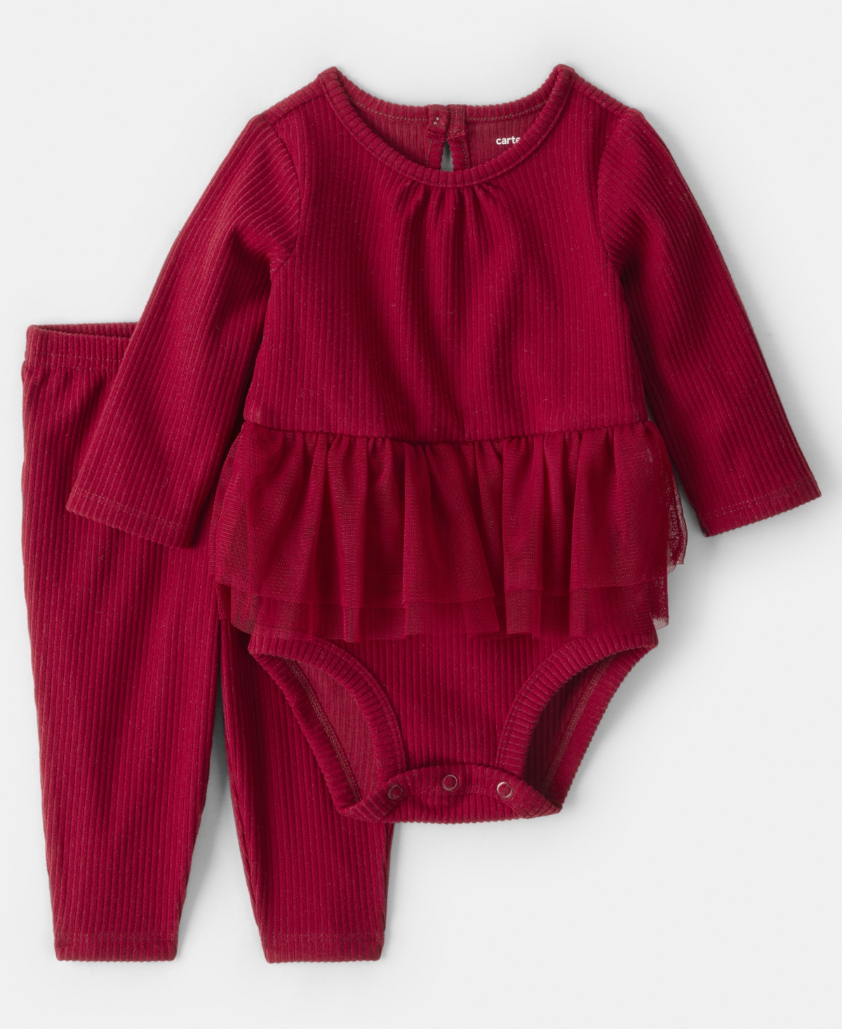 Click here for Carters Baby Girls 2-Piece Peplum Tulle Bodysuit a... prices