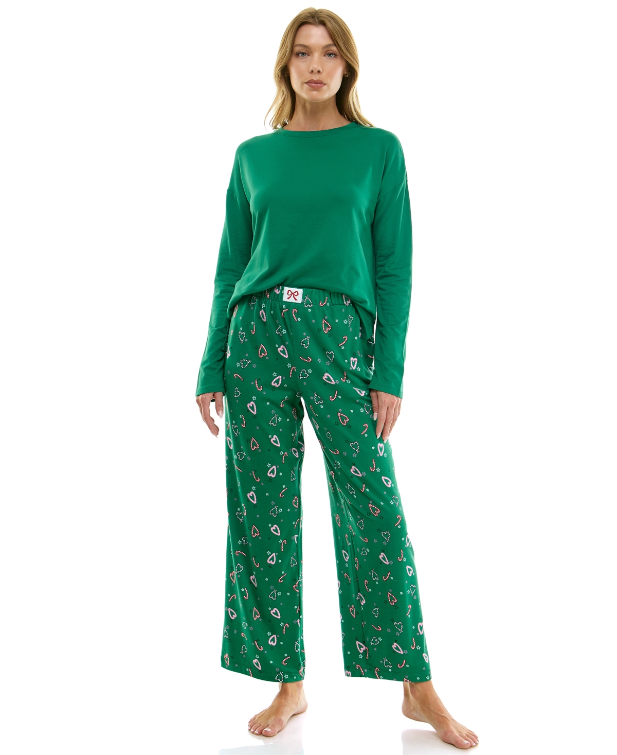 Click here for Roudelain Womens Printed Open Leg Pants - Curly Ca... prices