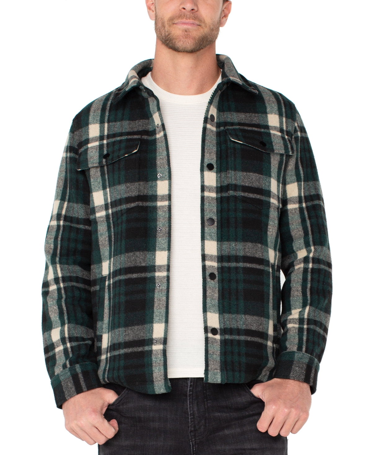 Click here for Liverpool Los Angeles Mens Plaid Long-Sleeve Shirt... prices