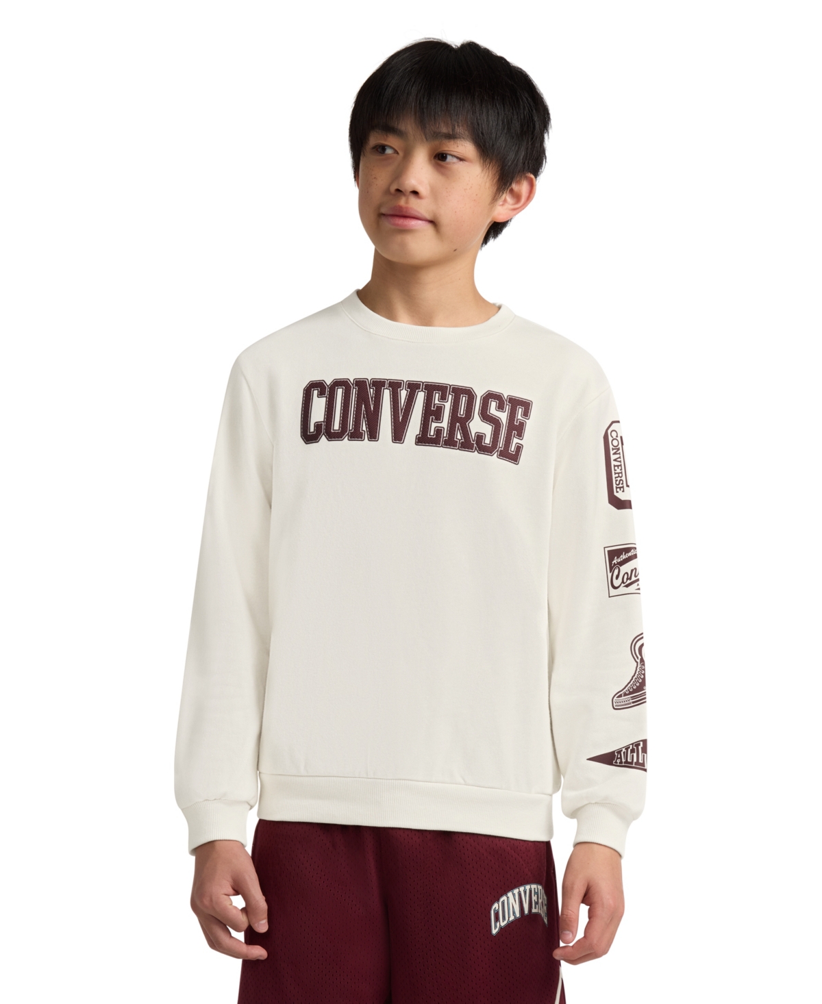 Click here for Converse Boys 8-20 Heritage Crewneck Sweatshirt -... prices