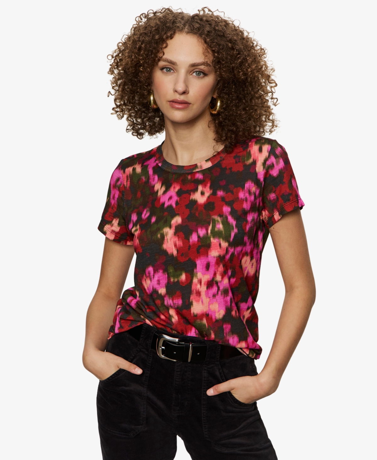 Click here for Sanctuary Womens Perfect Pull On T-Shirt - Berry G... prices
