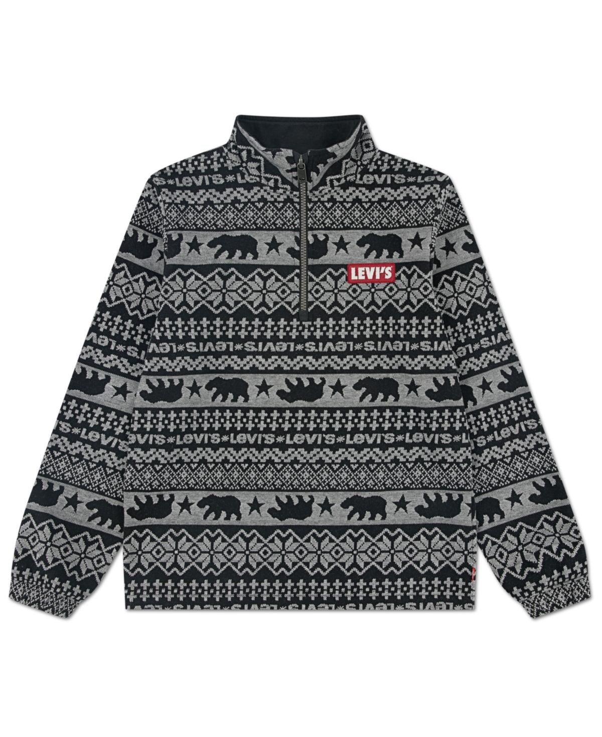 Click here for Levis Boys 8-20 Geo Print Long-Sleeve Sweatshirt -... prices