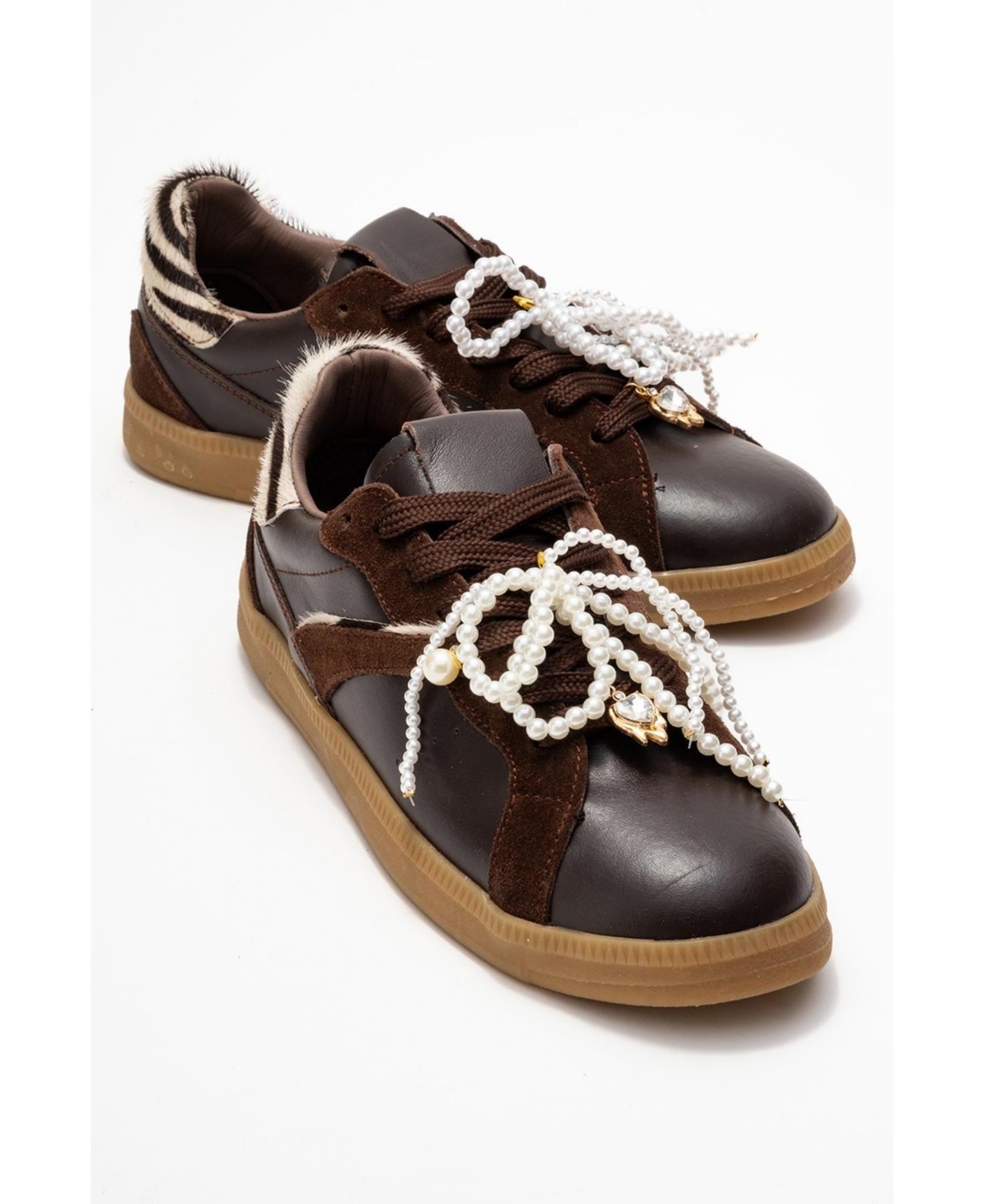 Click here for Forever & Always Shoes Taren Leather Pearl Buckle... prices