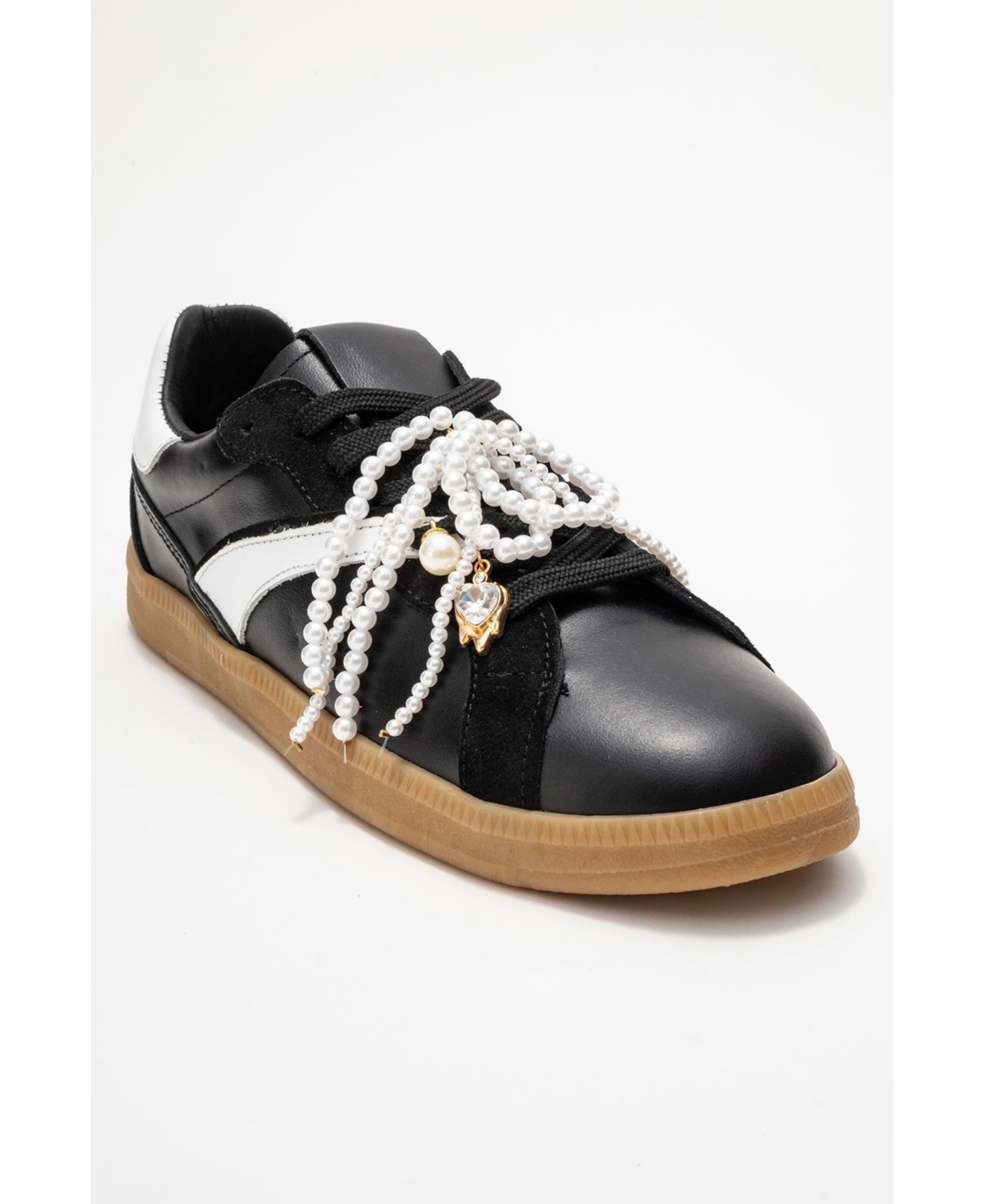 Click here for Forever & Always Shoes Taren Leather Pearl Buckle... prices