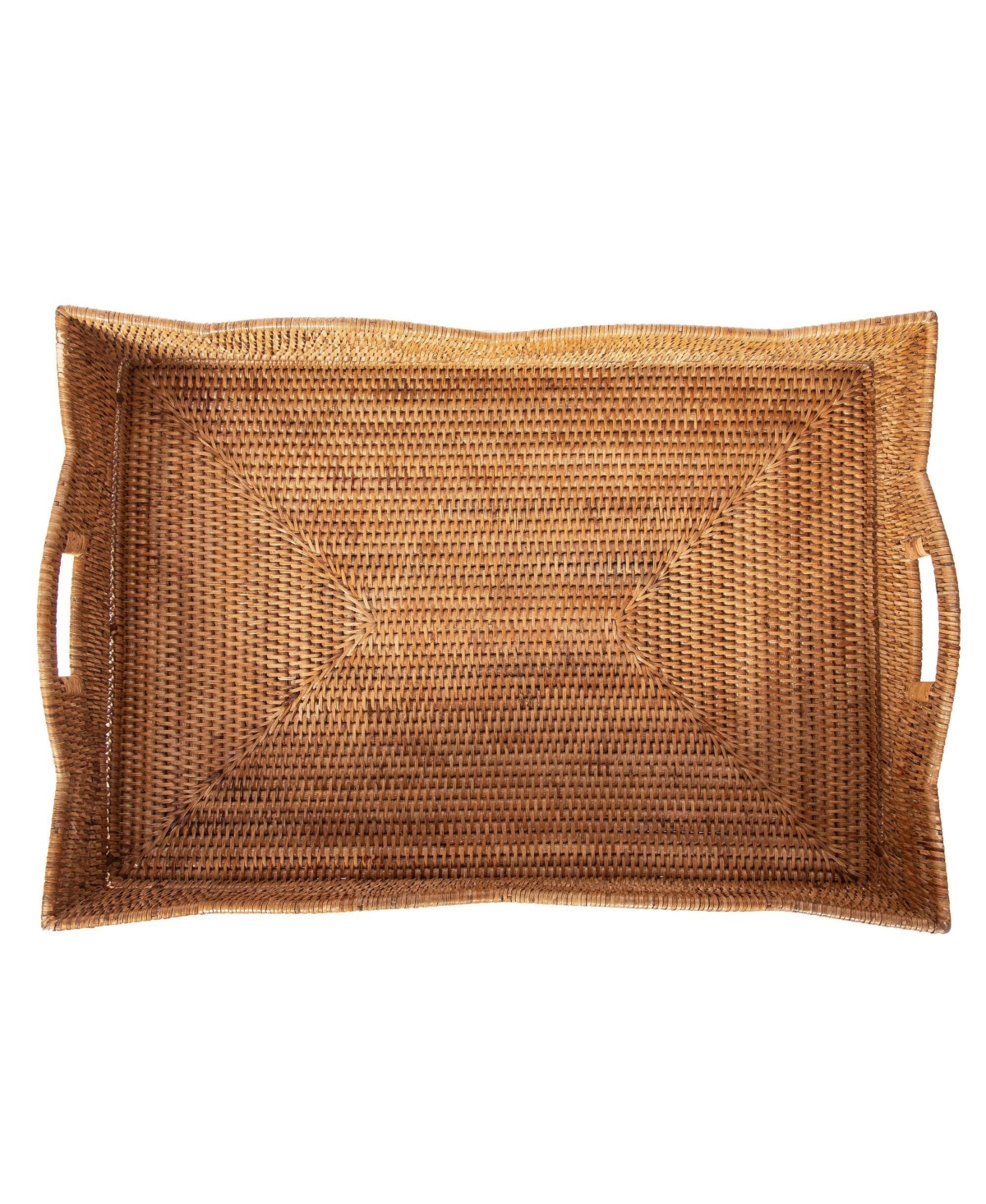 Click here for Artifacts Rattan Scallop Design Butler Tray with W... prices