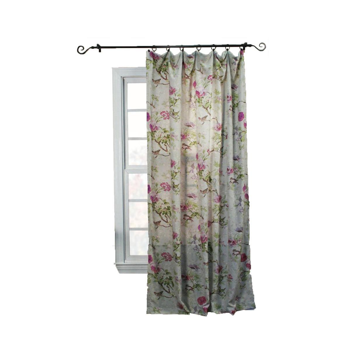 Click here for Balmoral Floral Print Tailored Panel Curtain 48-In... prices