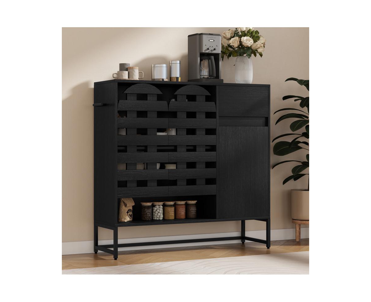 Click here for Casainc Storage Cabinet with Arched Doors - Black prices